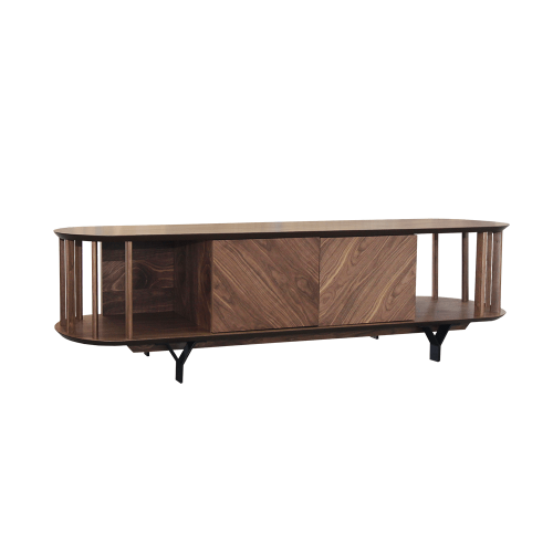 Premium Walnut TV Cabinet | ROZEL