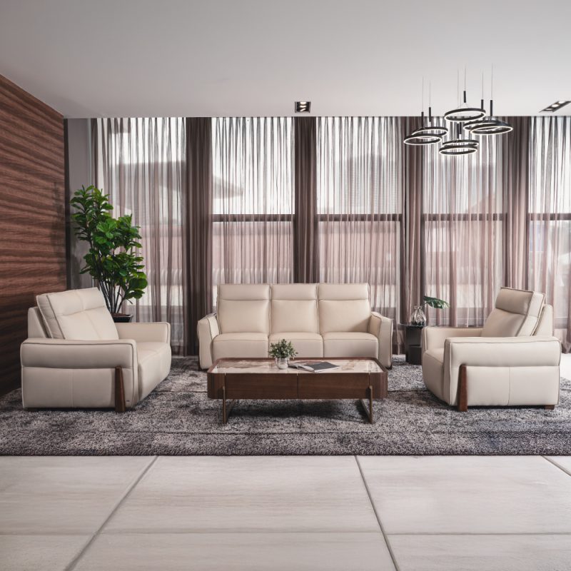 Full Leather Sofa | ROZEL